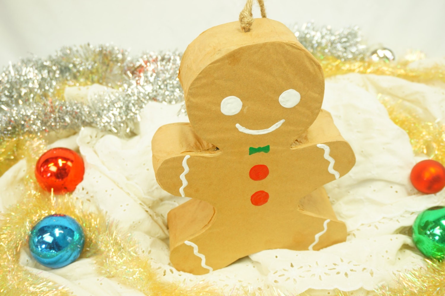 2D Pinata Christmas Gingerbread Man Fun Party Game Party - Etsy