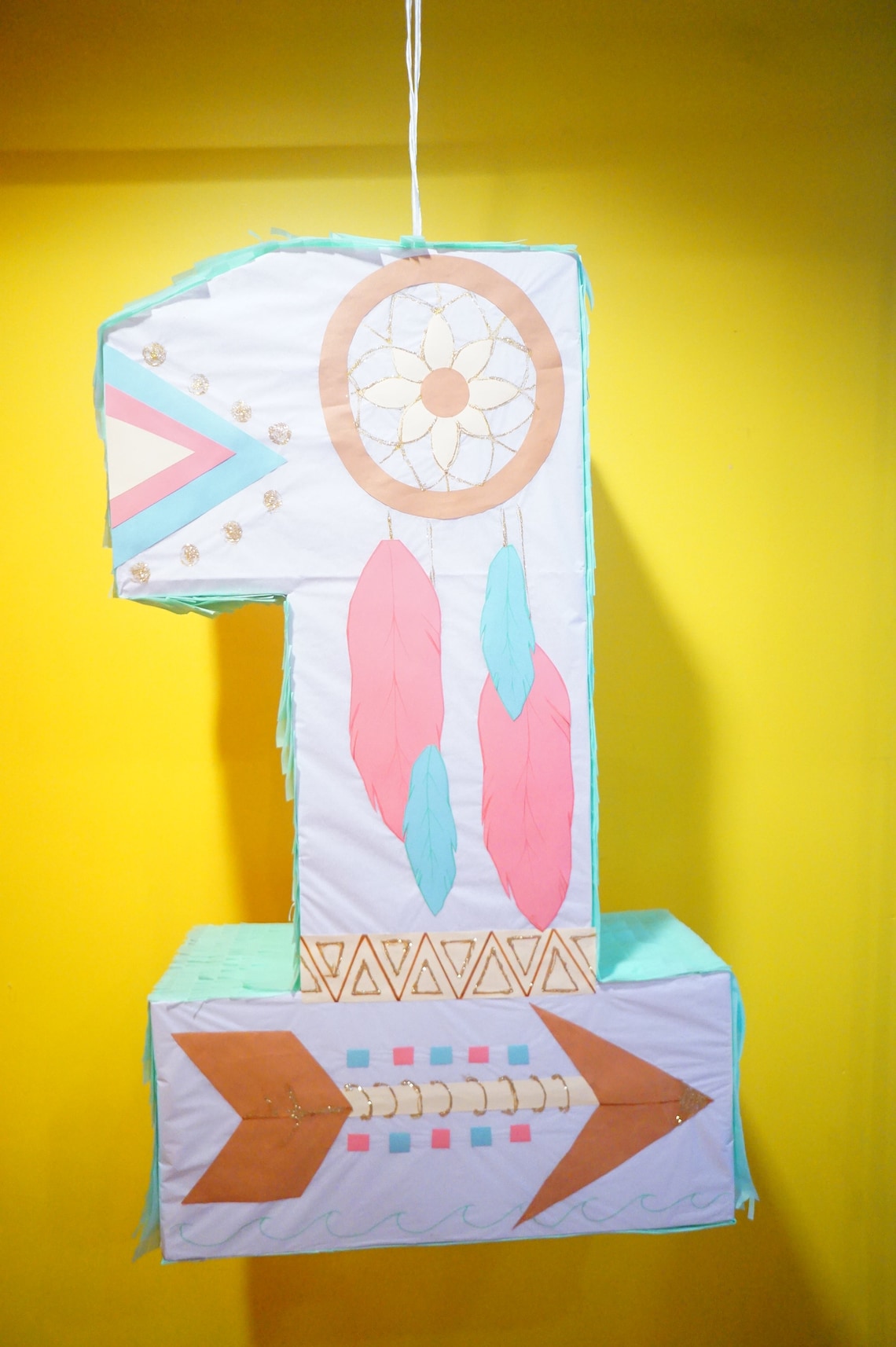 Pastel Dream Catcher Number 1 Pinata | Children's Party Decor - Etsy