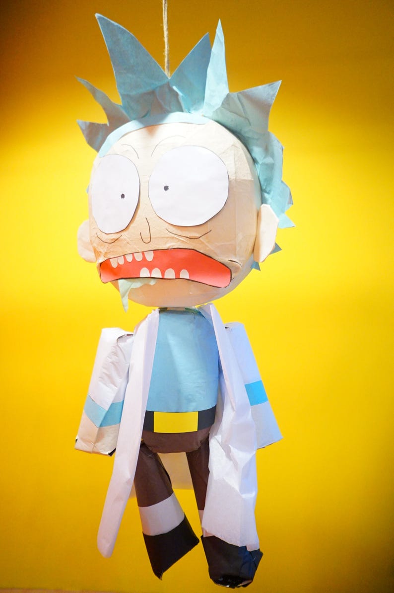 Cartoon Mad Scientist Pinata - Etsy