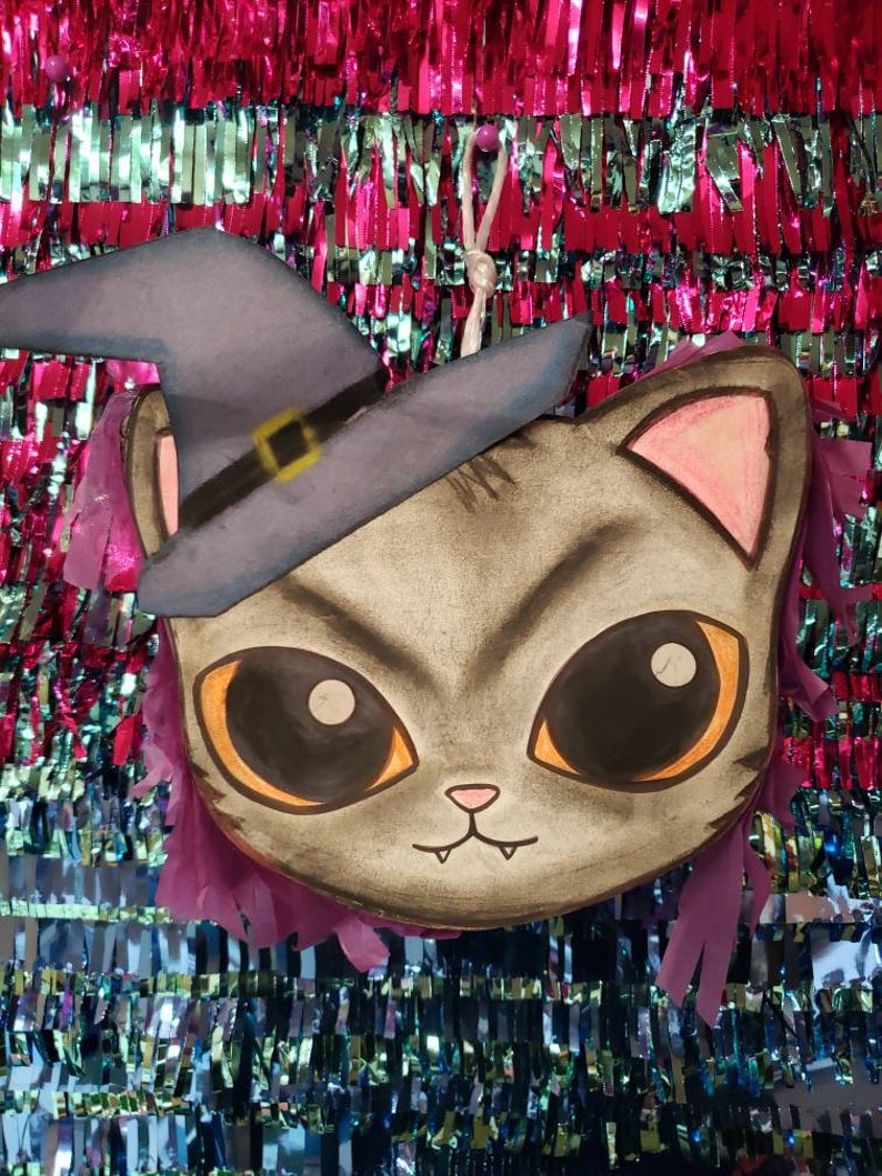 Pinata Halloween Witch Cat Fun Party Game Halloween Party - Etsy