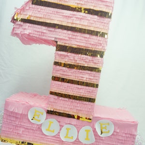 2D Number Pinata | Customizable Pinata | Custom Name Pinata | Cute ...