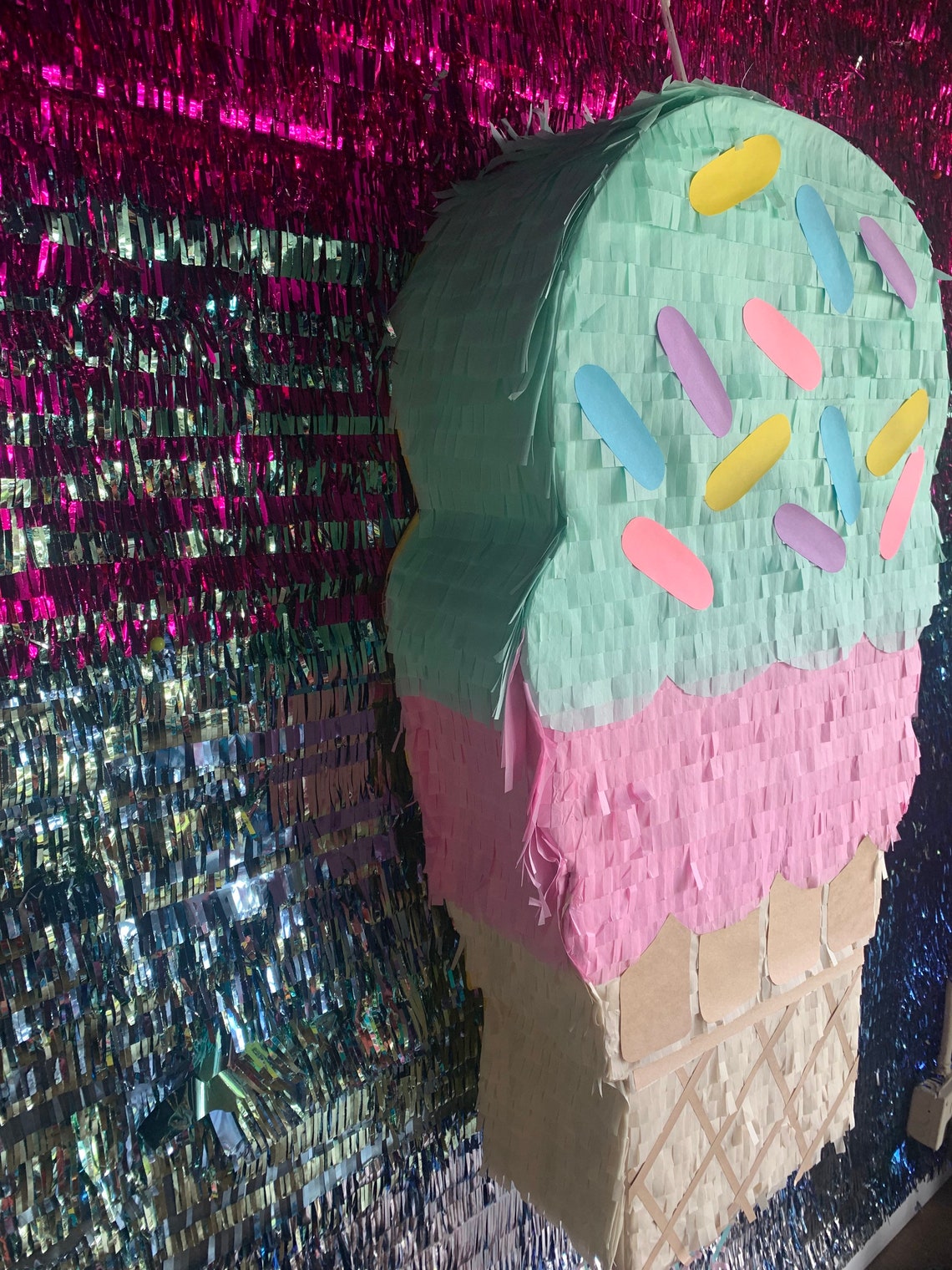 2D Ice Cream Cone - Etsy