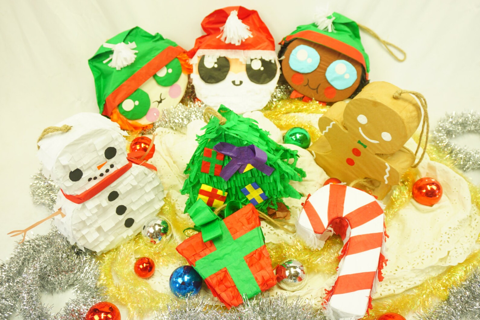 2D Pinata Christmas Gingerbread Man Fun Party Game Party - Etsy