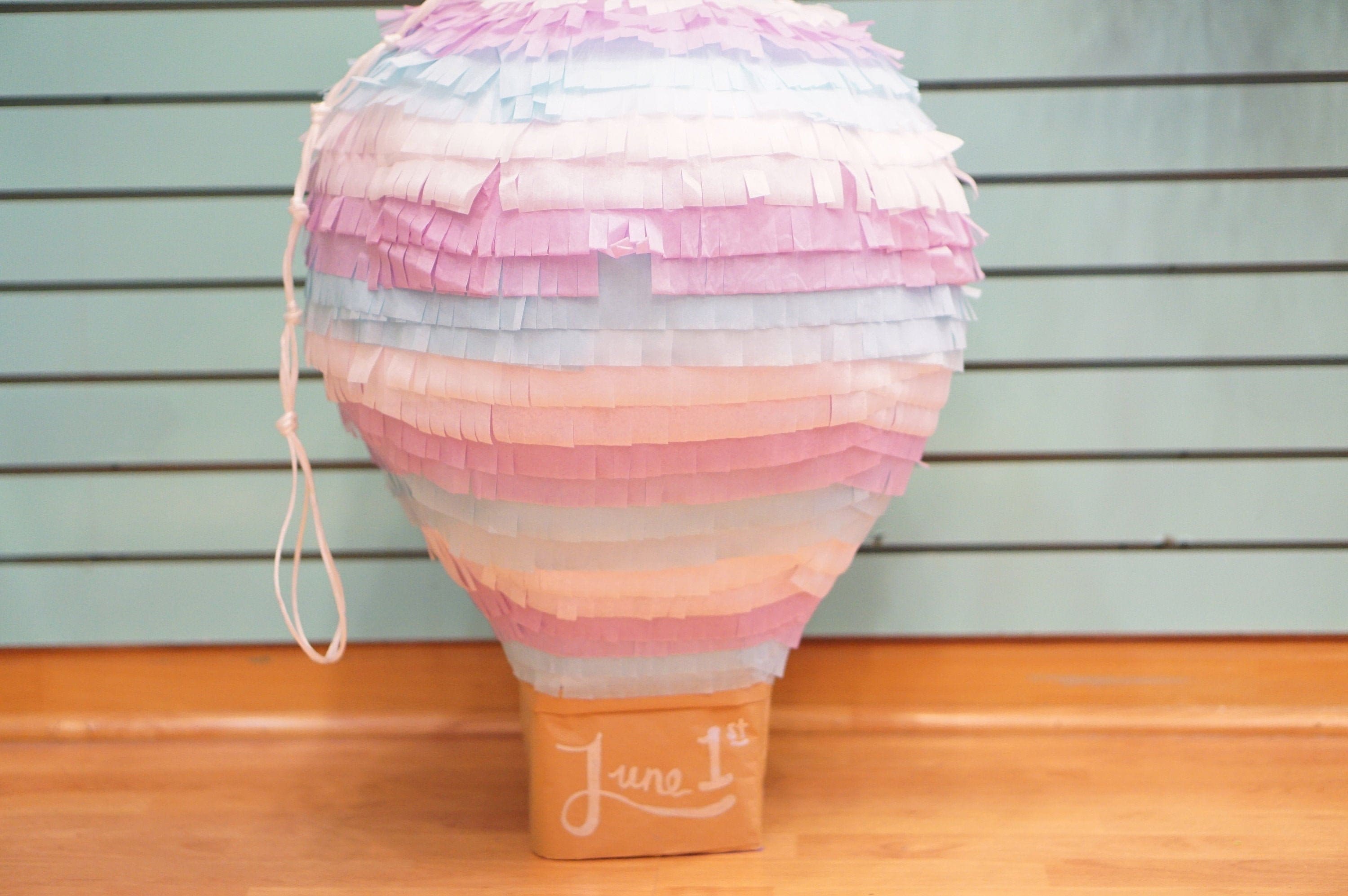 Hot Air Balloon Pinata for Gender Reveal Party - Etsy