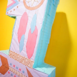 Pastel Dream Catcher Number 1 Pinata | Children's Party Decor - Etsy