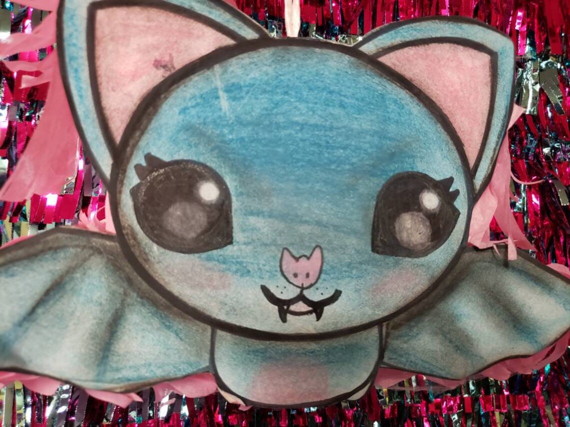 Handcrafted Bat Pinata | Halloween Party Game, Centerpiece (24x24x6) - Etsy