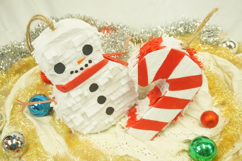 Handcrafted 2D Snowman Pinata | Christmas Party Decor - Etsy