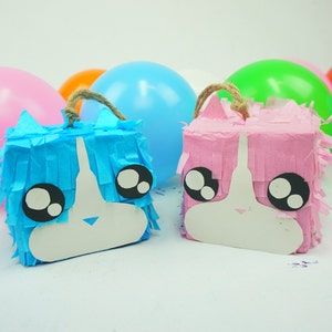 Mini Kitty Cat Pinata Treat Boxes | Set of 3, Party Favors - Etsy