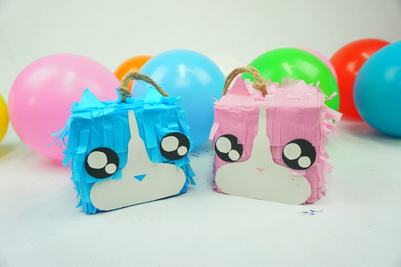 Mini Kitty Cat Pinata Treat Boxes | Set of 3, Party Favors - Etsy