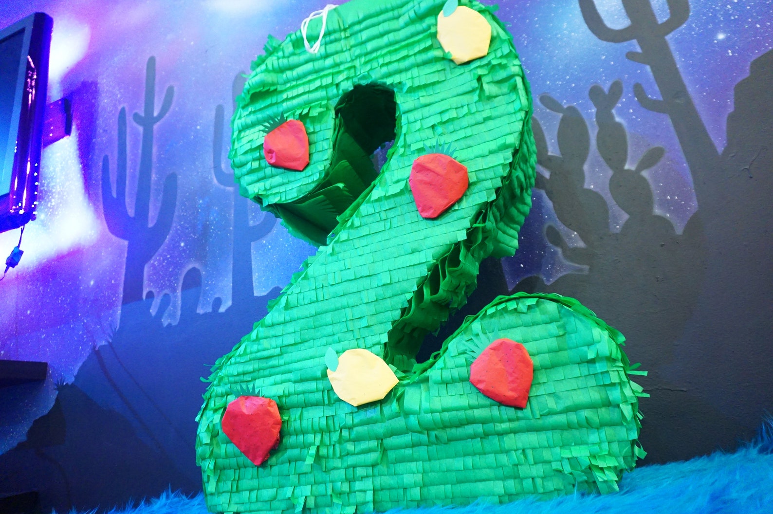 Number 2 Pinata | Customizable 24x24x6 Party Decor - Etsy