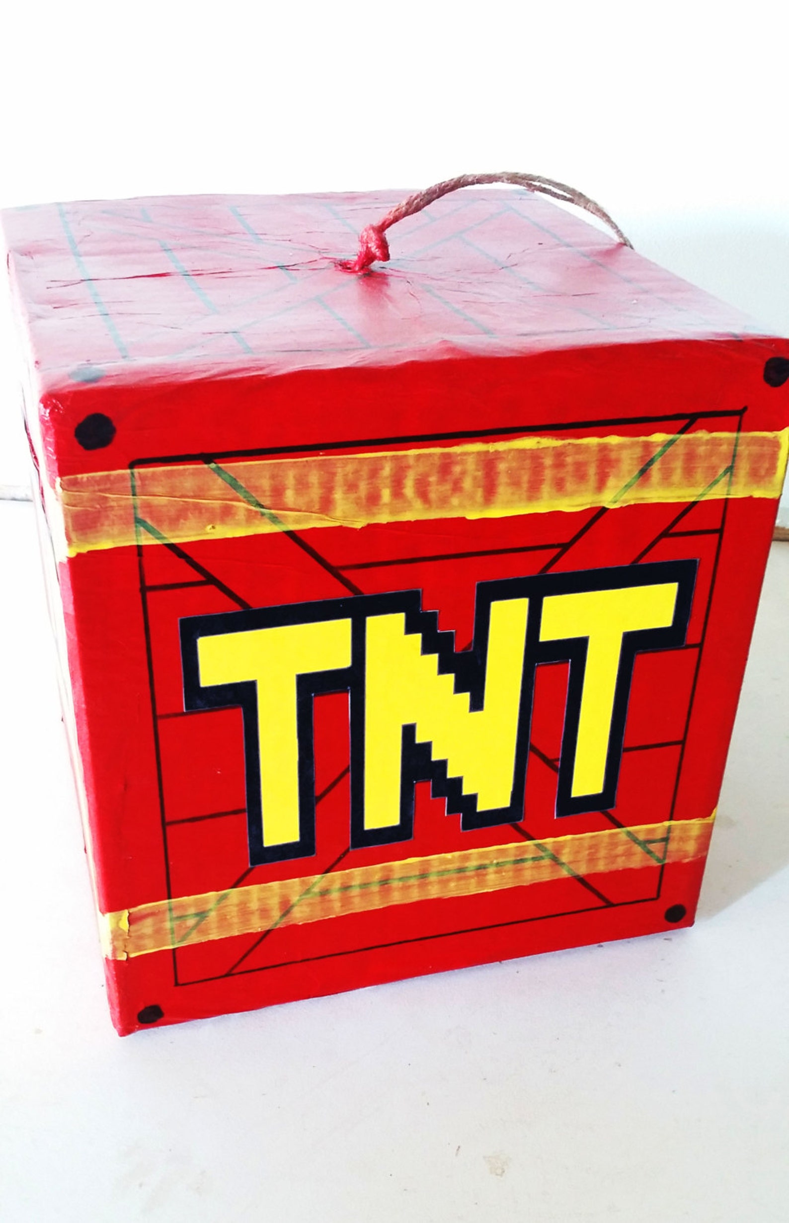 Cube Explosive Red Dynamite TNT Pinata Fun Party Game | Etsy