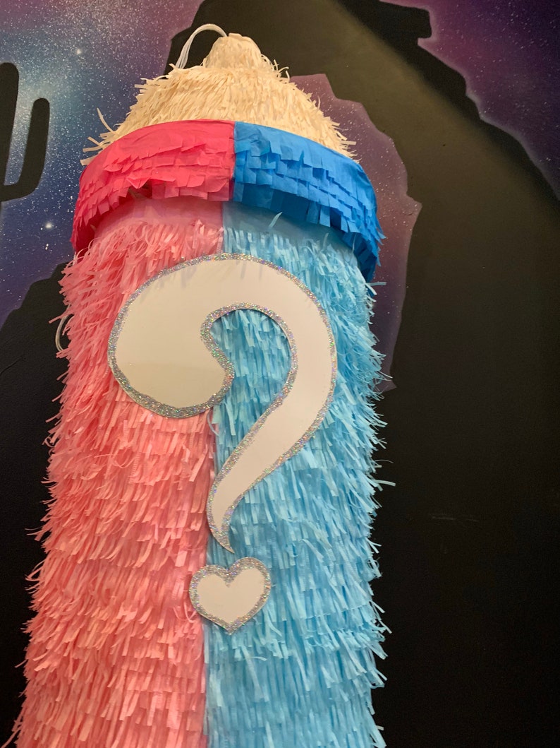 Baby Bottle Gender Reveal Pinata | Baby Shower Party Game - Etsy