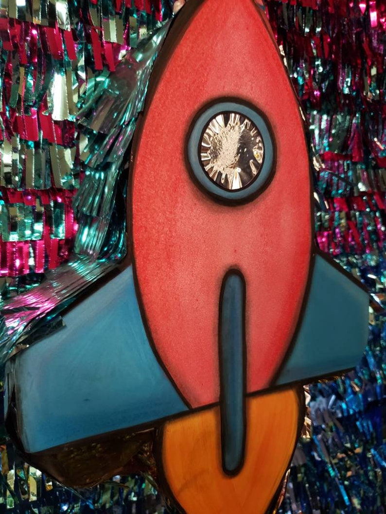 Pinata Rocket Ship Space Pinata Soace Party Decor Outer | Etsy