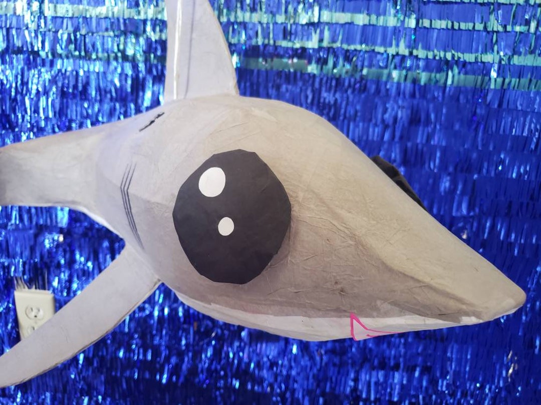 Hand-crafted Shark Pinata | Under the Sea Party Decor - Etsy