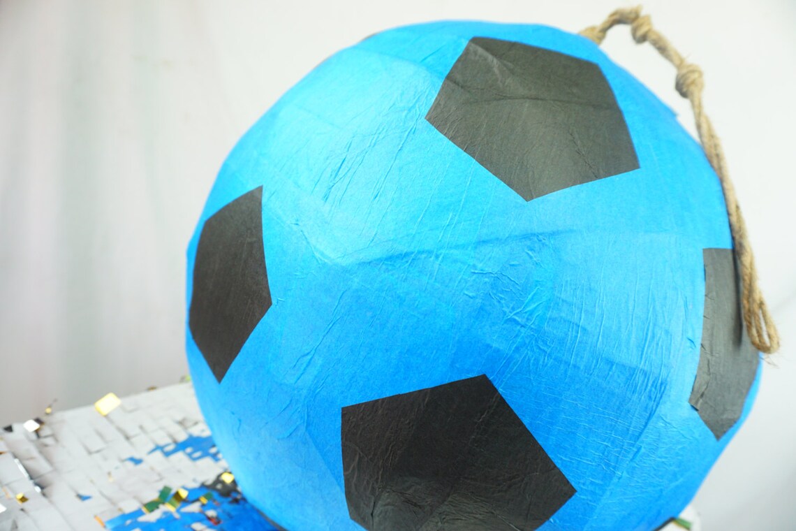 Handcrafted Soccer Ball Pinata | Sports Party Decor - Etsy