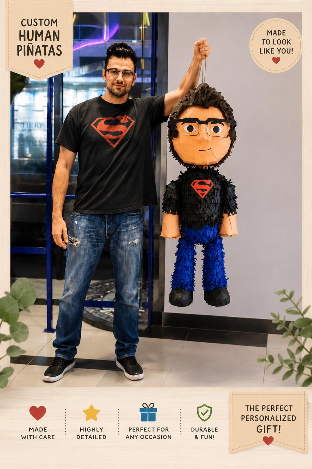 Custom Human Look-alike Piñata | Personalized Portrait Piñata | Funny ...