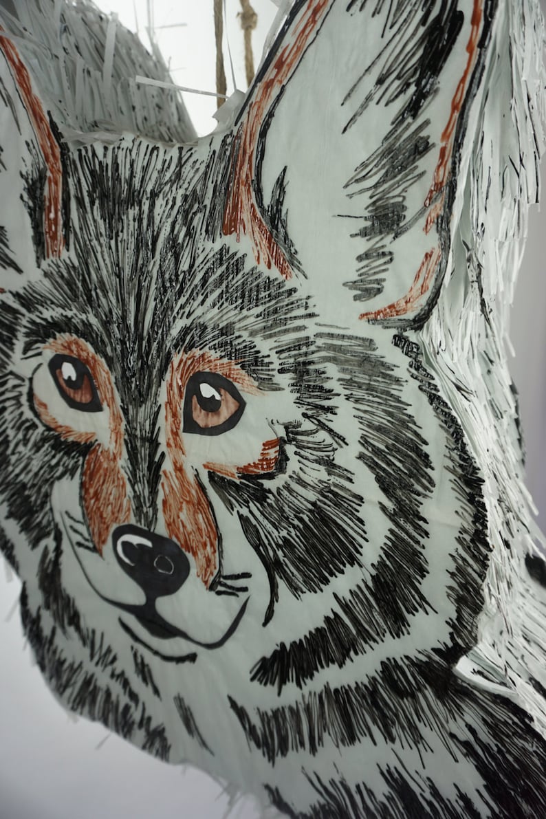 Designer 2D Pinata Coyote Animal Lovers Decor Coyote Decor | Etsy