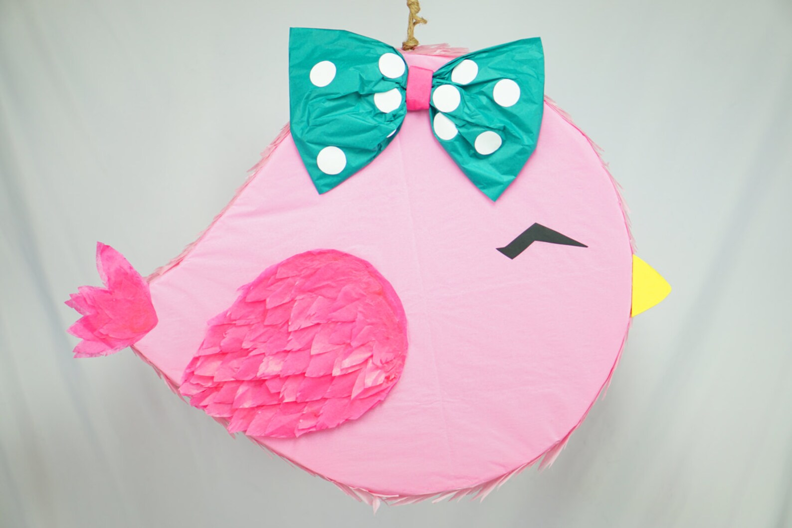 2D Pink Bird Pinata Spring Party Cute Girl Party Bird - Etsy