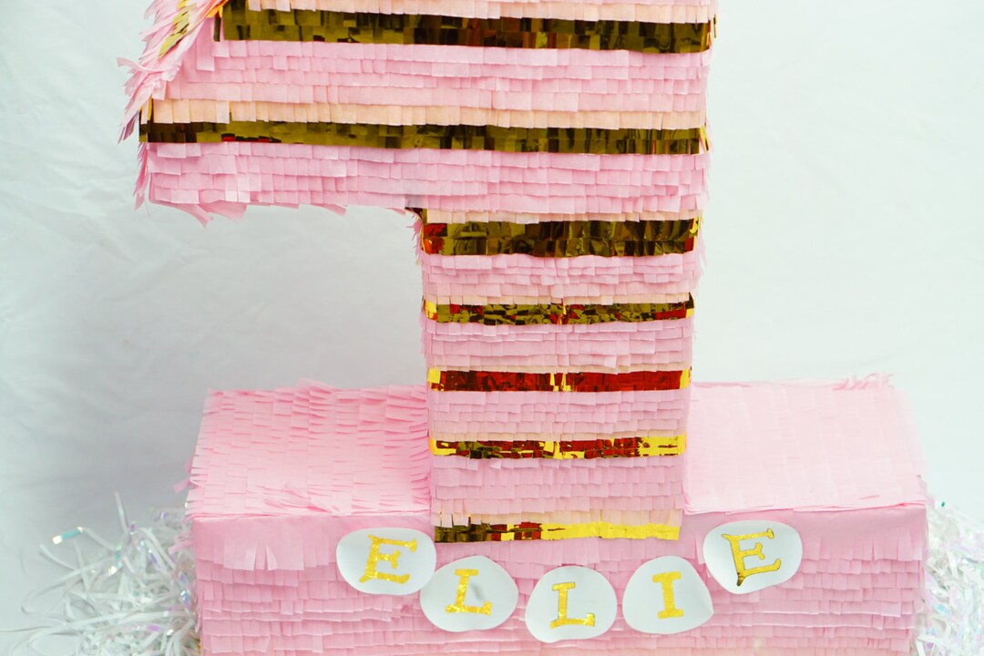 2D Number Pinata | Customizable Pinata | Custom Name Pinata | Cute ...