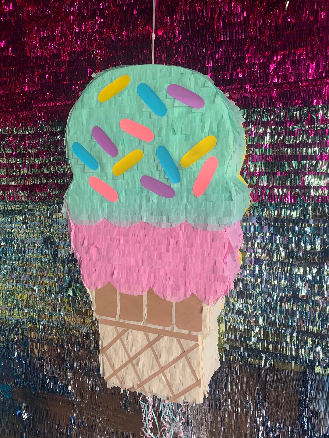 2D Ice Cream Cone - Etsy