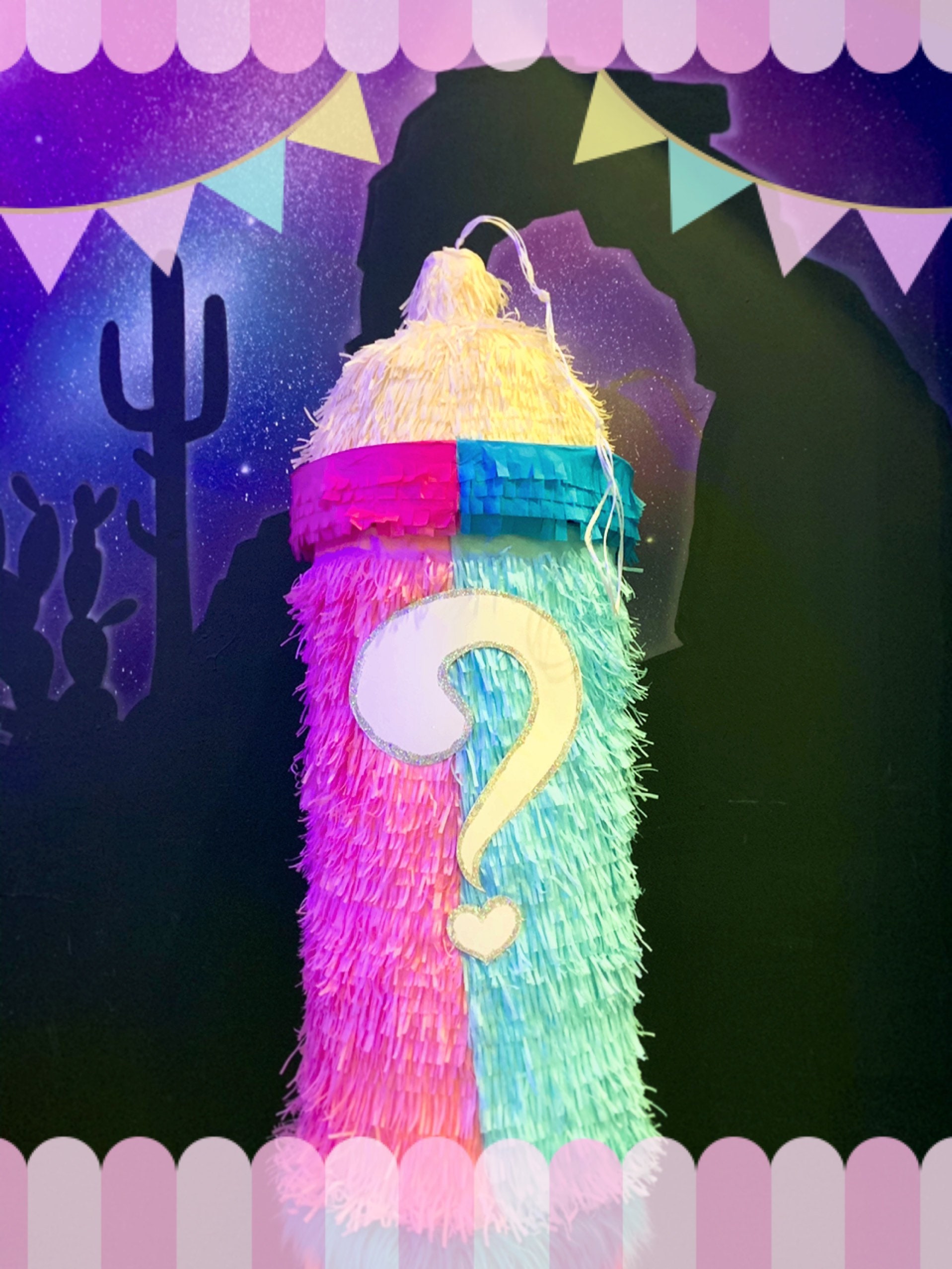 Gender Reveal Baby Bottle Pinata Cute Baby Shower Idea | Etsy