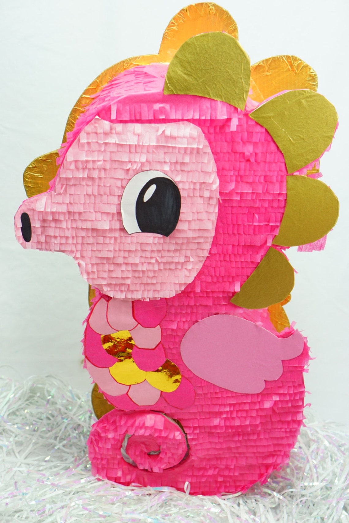 Hand-crafted Pink Seahorse Pinata | Under the Sea Party - Etsy