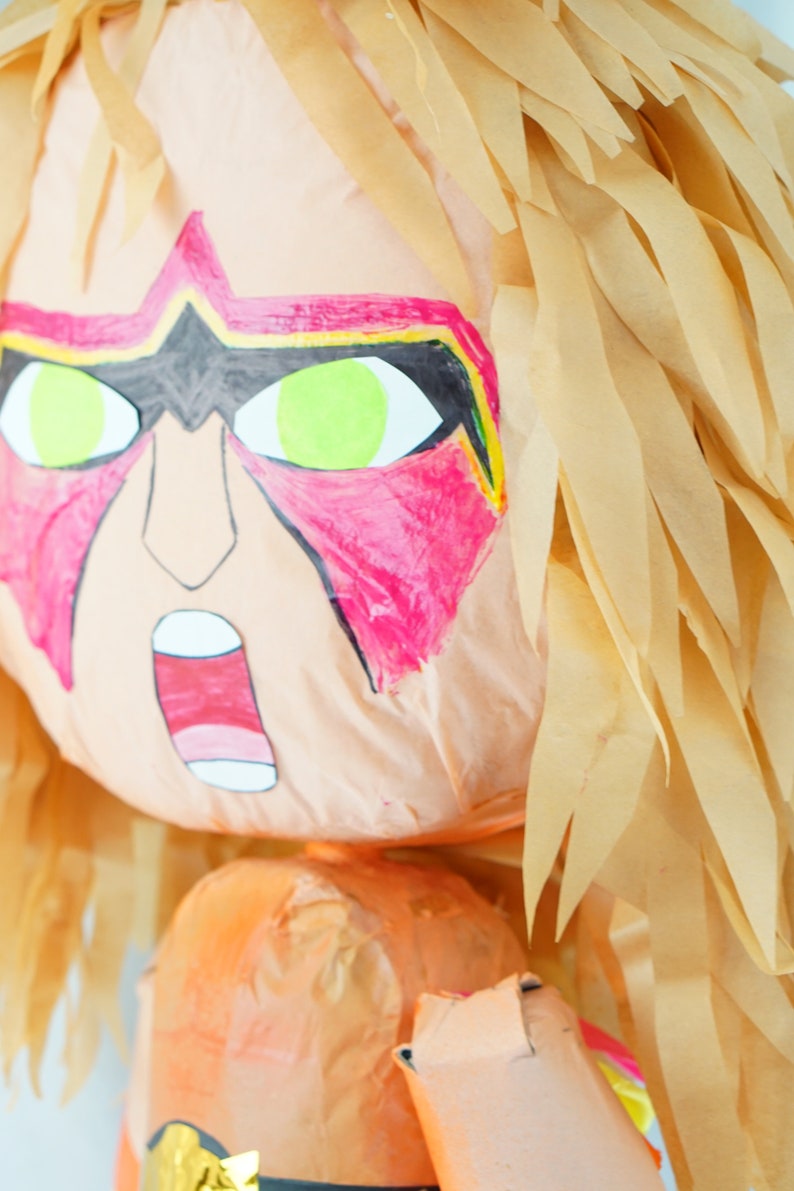 Hand-crafted Wrestler Pinata | Movable Limbs, Birthday Party Theme - Etsy