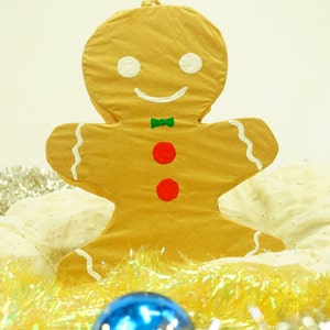 2D Pinata Christmas Gingerbread Man | Fun Party Game | Party Decor ...