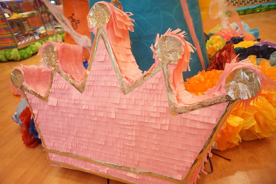 Pinata Princess Crown Pinatas Children's B-day Party | Etsy