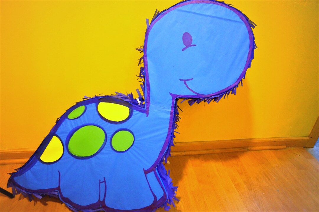 Blue Dinosaur Pinata | Party Game | Centerpiece | Decorations | Boy's ...