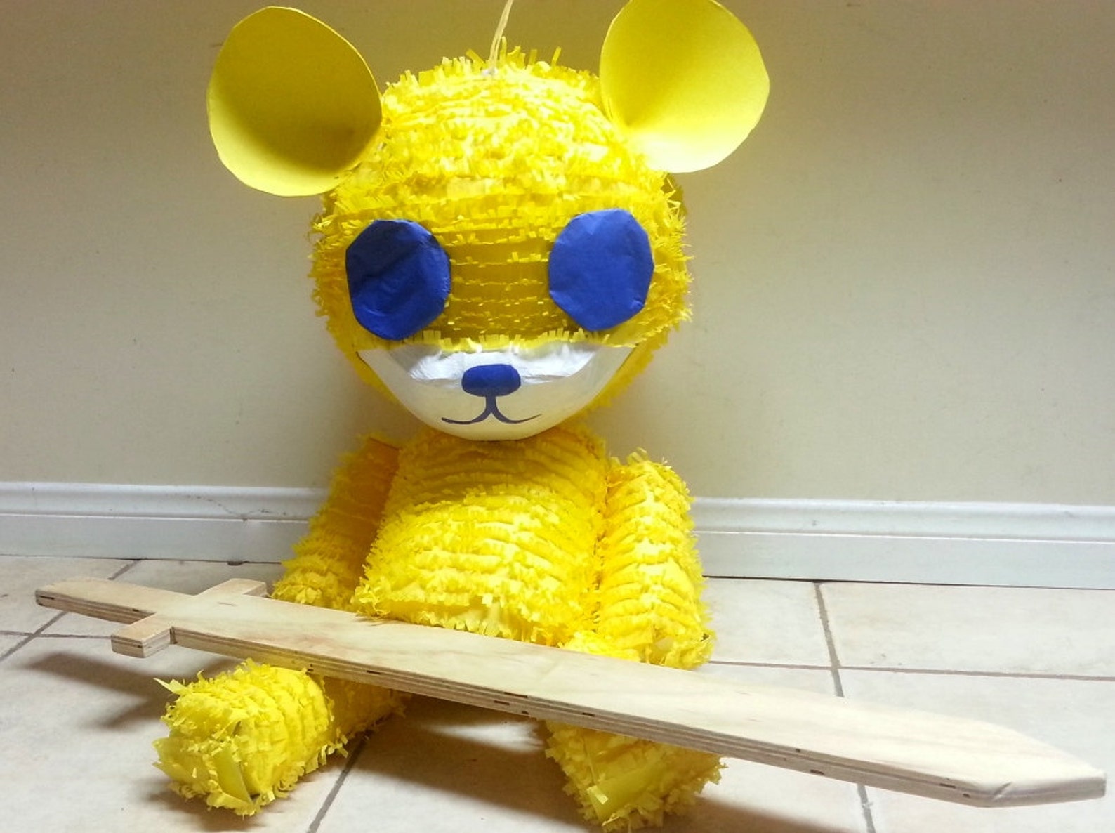 Cute Yellow Bear Pinata Movable Limbs Interactive Pinata | Etsy