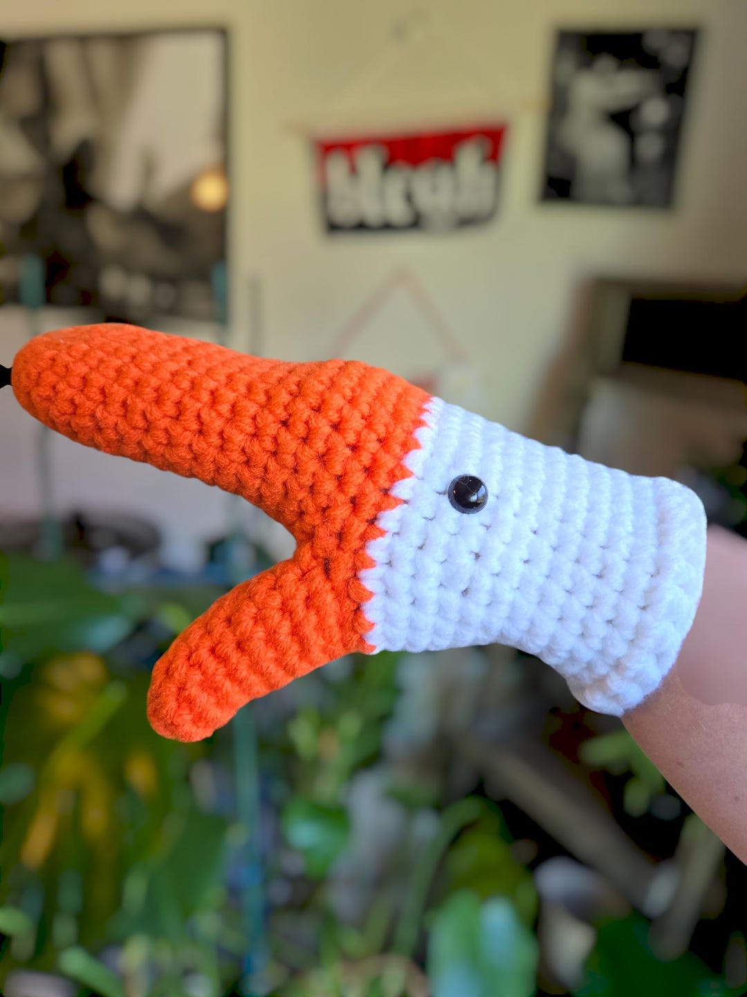 Crochet Goose Mittens, Handmade Mittens, Gag Gift for Adults, Goose ...