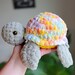 Crochet Turtle Plush, Handmade Stuffed Animal, Crocheted Turtle ...