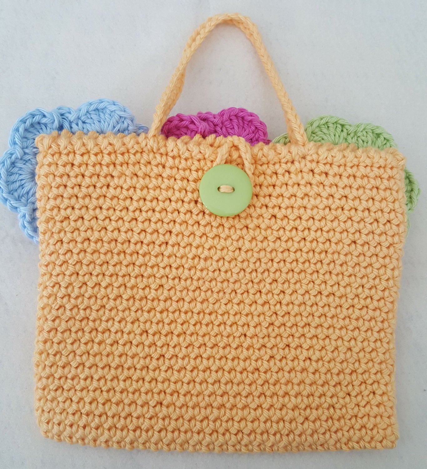 Crochet Bag Pattern Triple Rose Handbag Bag PDF Patt No27 Uk and Us ...