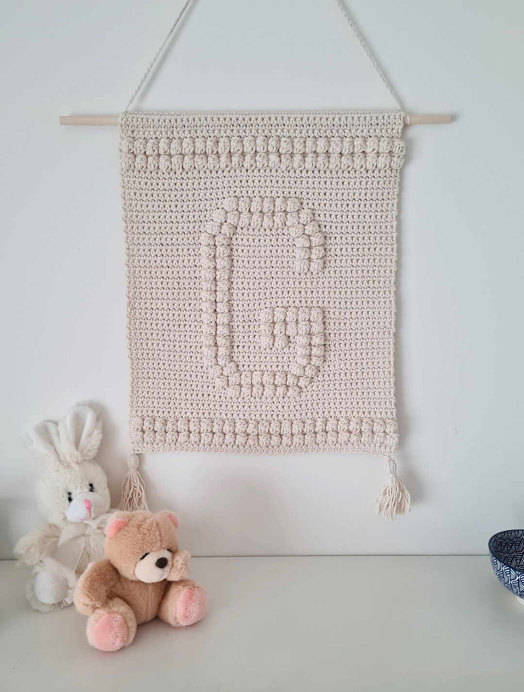 Crochet Pattern Letter G Wall Hanging, PDF, UK & US Terms No107 ...