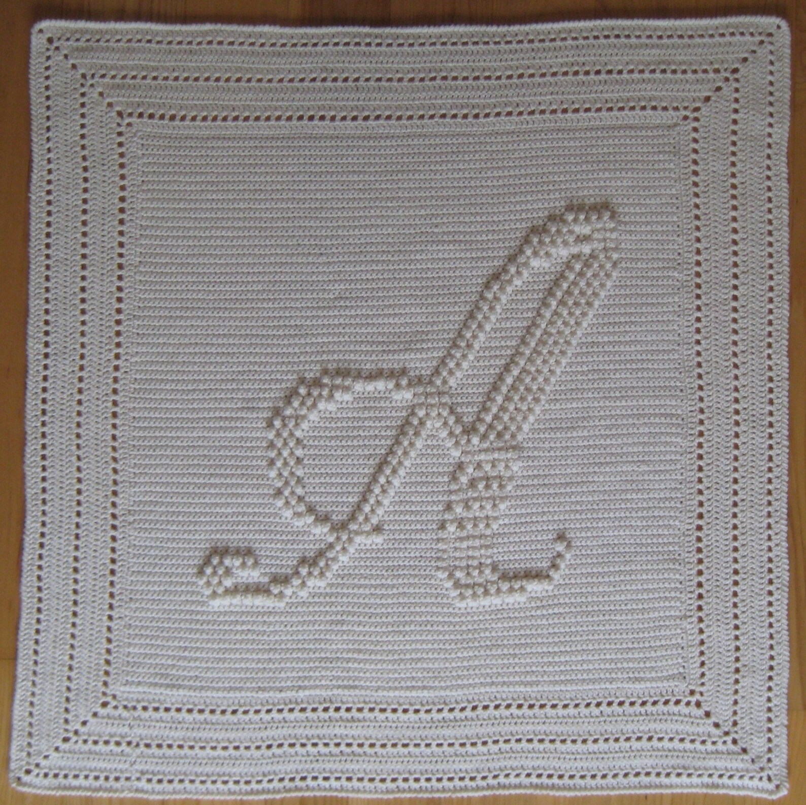 Crochet Blanket Pattern Monogram Blanket PDF Personalised | Etsy