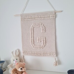 Crochet Pattern Letter G Wall Hanging, PDF, UK & US Terms No107 ...
