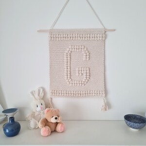 Crochet Pattern Letter G Wall Hanging, PDF, UK & US Terms No107 ...