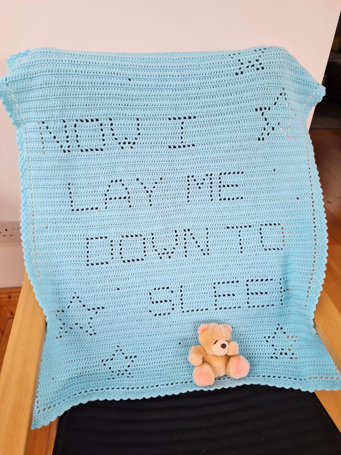 Crochet Blanket Pattern Now I Lay Me Down to Sleep Filet Blanket PDF ...