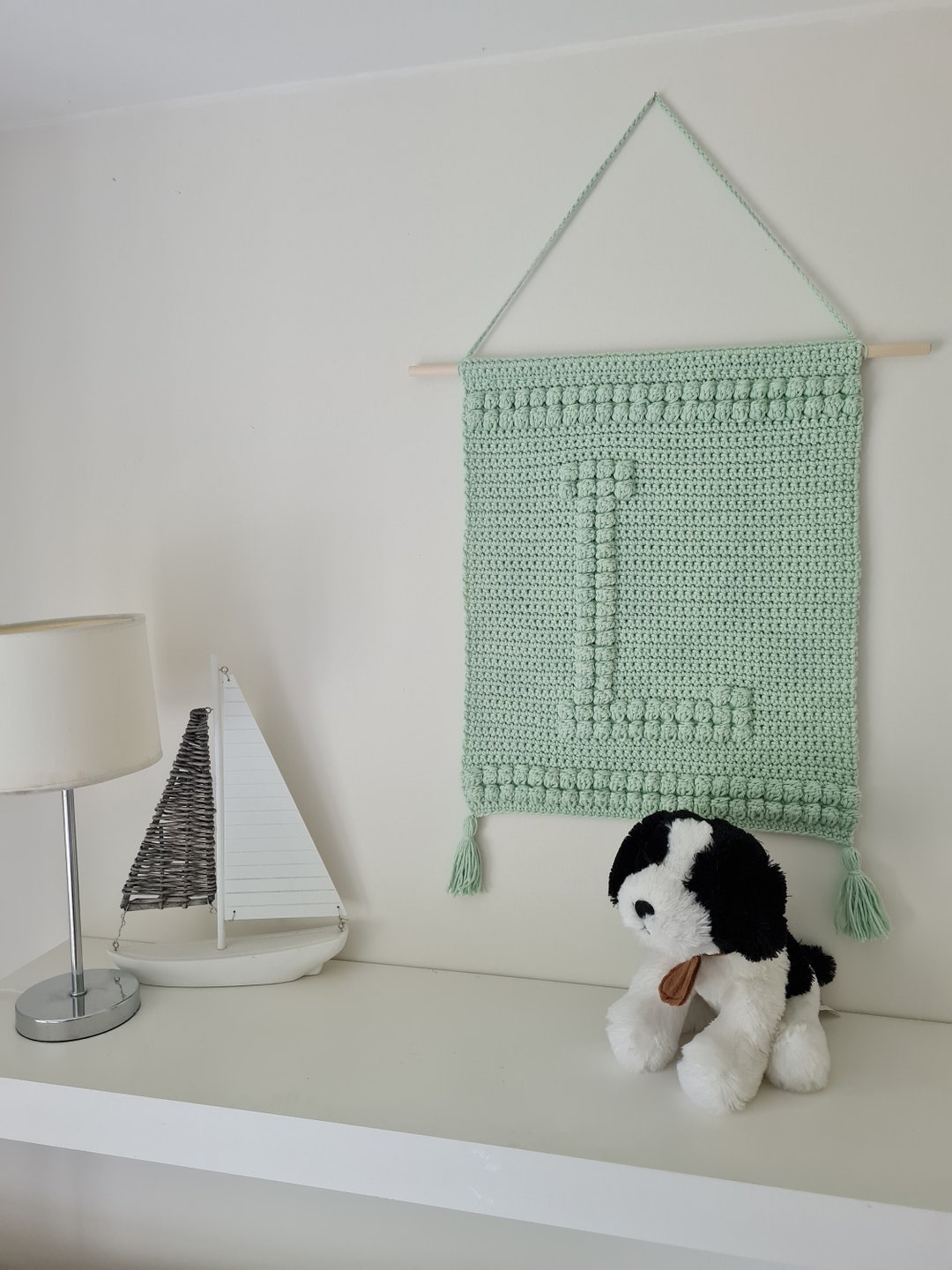Crochet Pattern Letter L Wall Hanging, PDF, UK & US Terms No112 ...