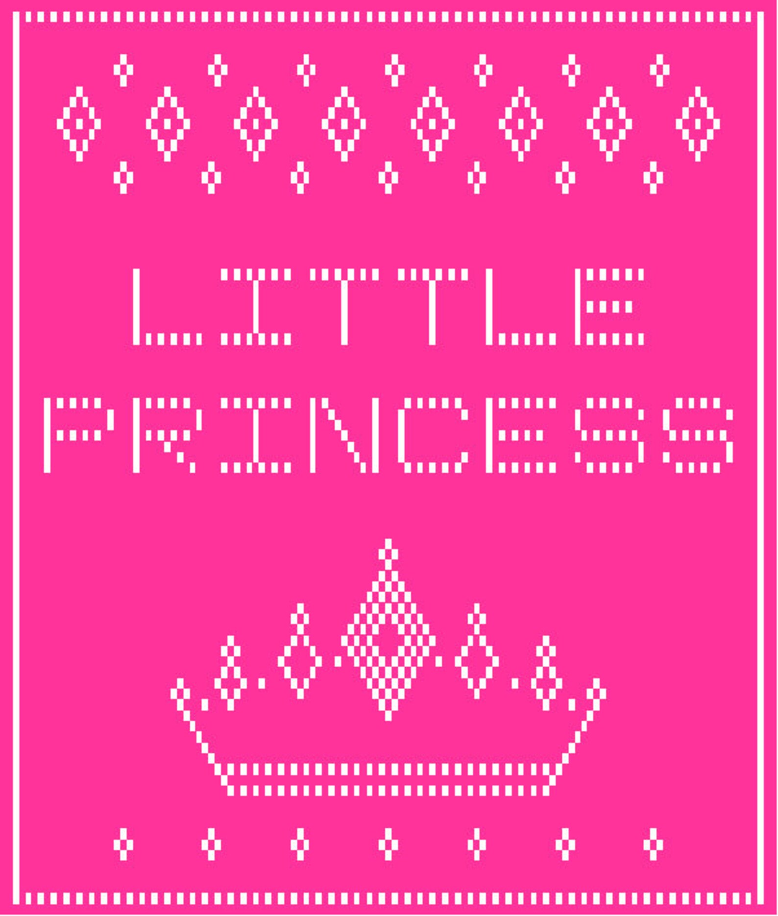 Crochet Blanket Pattern Little Princess Filet Blanket PDF Uk - Etsy