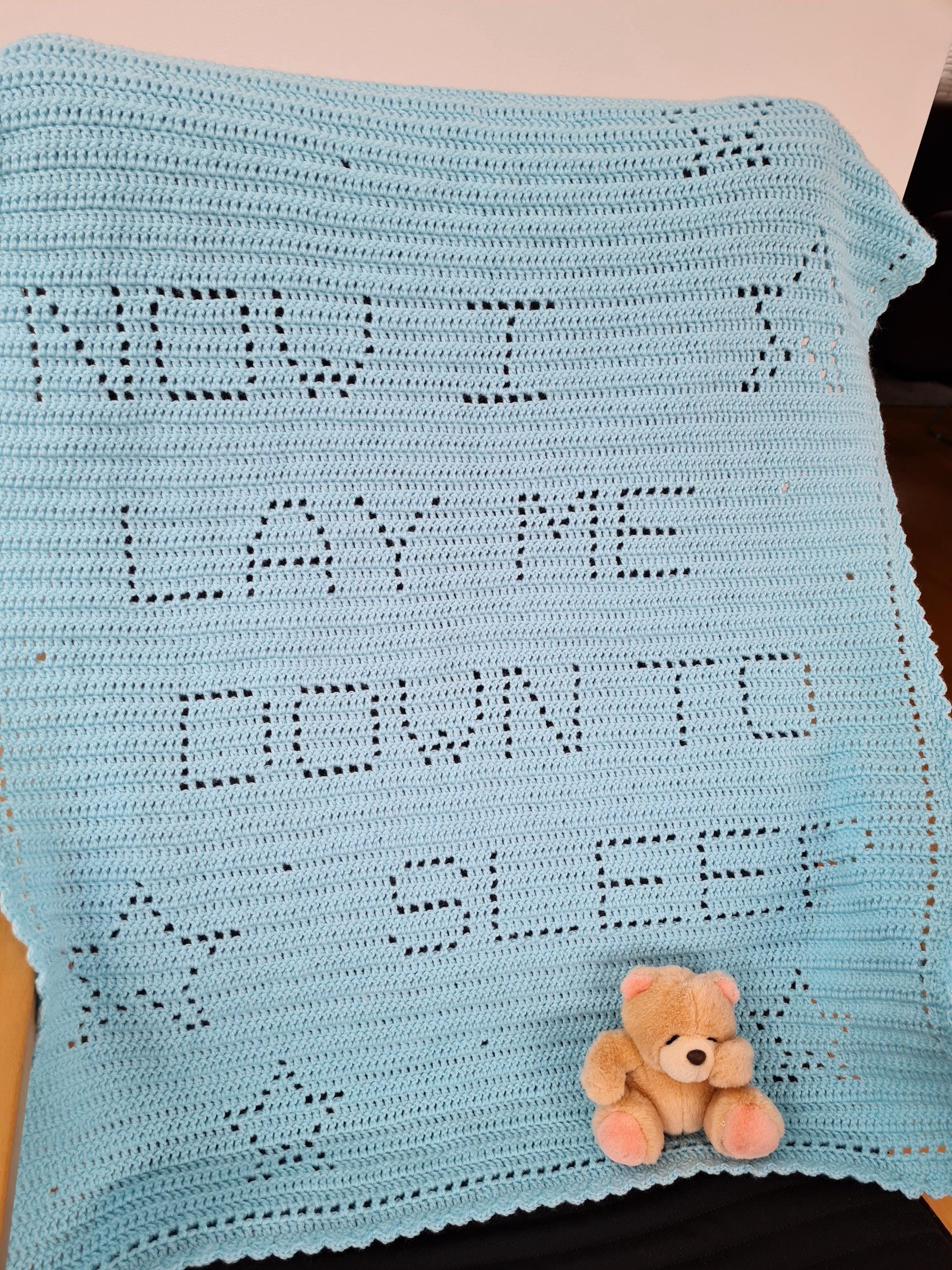 Crochet Blanket Pattern Now I Lay Me Down to Sleep Filet Blanket PDF ...