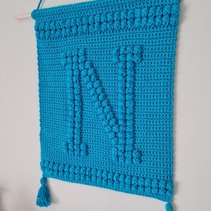 Crochet Pattern Letter N, Wallhanging PDF, UK & US Terms No114, Wall ...