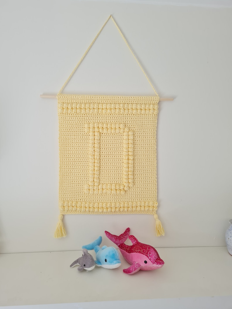 Crochet Letter Pattern, Letter D, Wallhanging PDF, UK & US Terms No104 ...