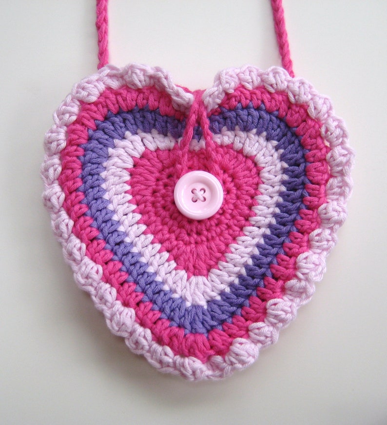 Crochet Bag Pattern Heart Purse Bag INSTANT DOWNLOAD PDF | Etsy