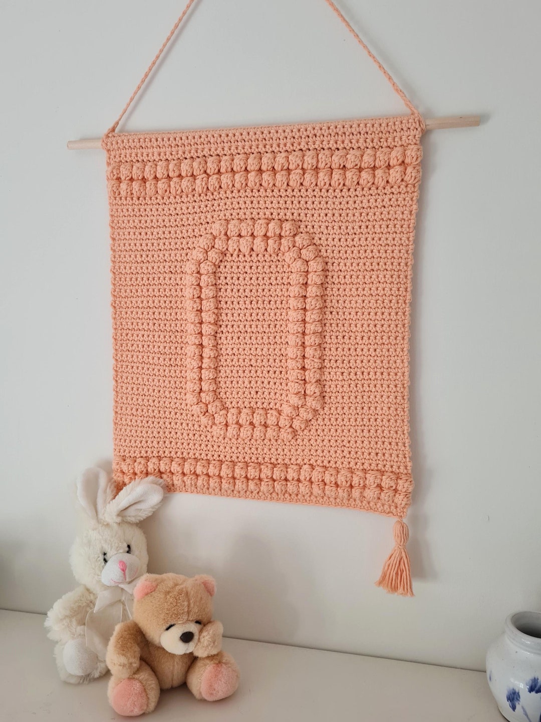 Crochet Pattern Letter O Wall Hanging, PDF, UK & US Terms No115 ...