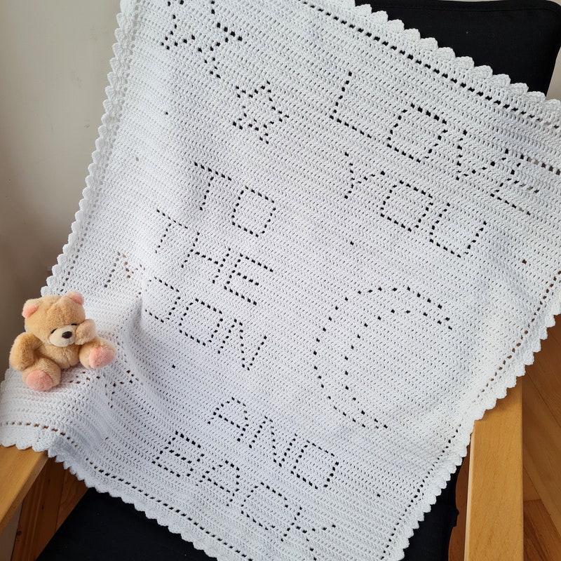 Mosaic Crochet Moon Blanket - Etsy