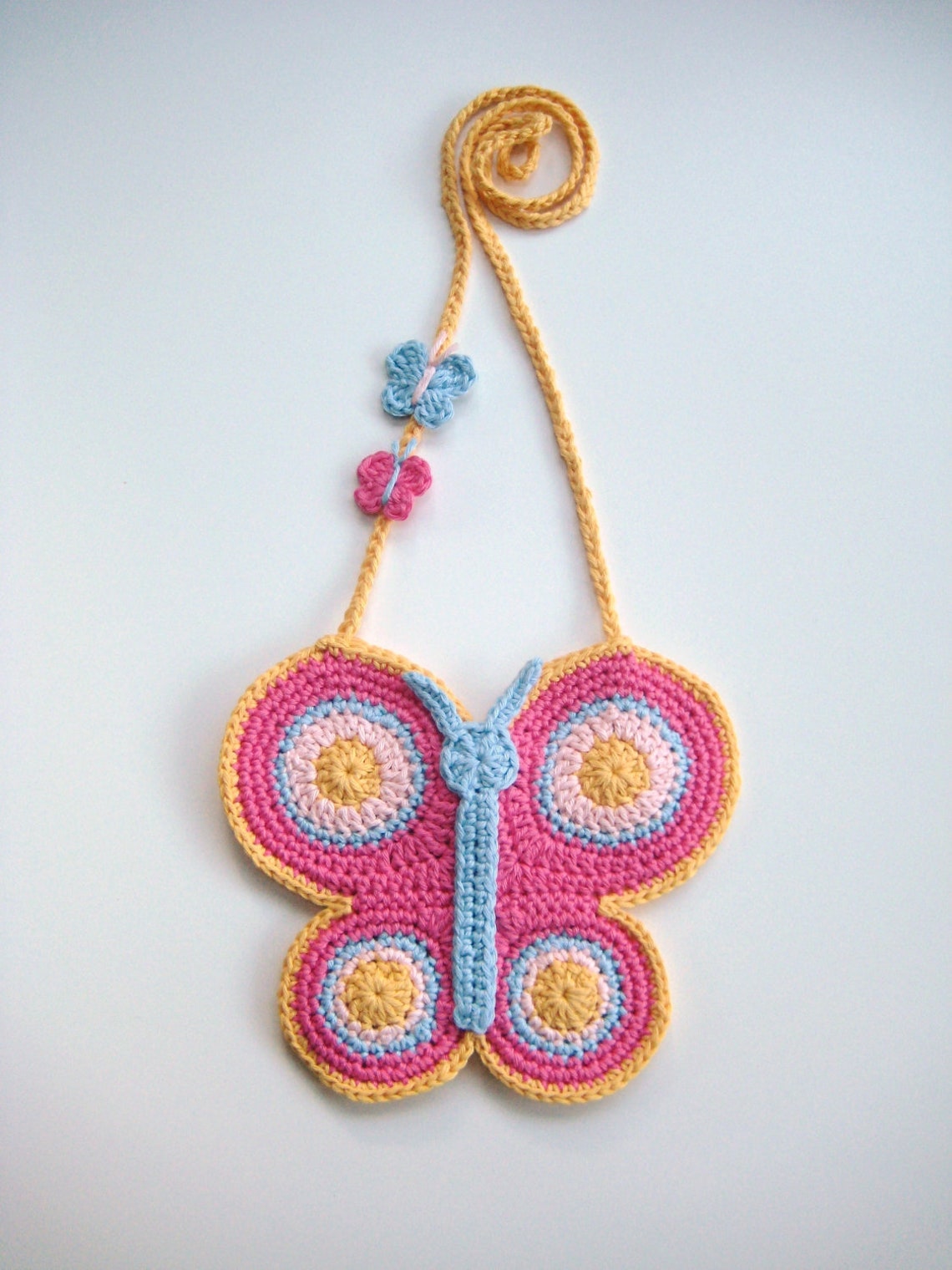 Crochet Bag Pattern Butterfly Purse Bag INSTANT DOWNLOAD PDF, Girls ...