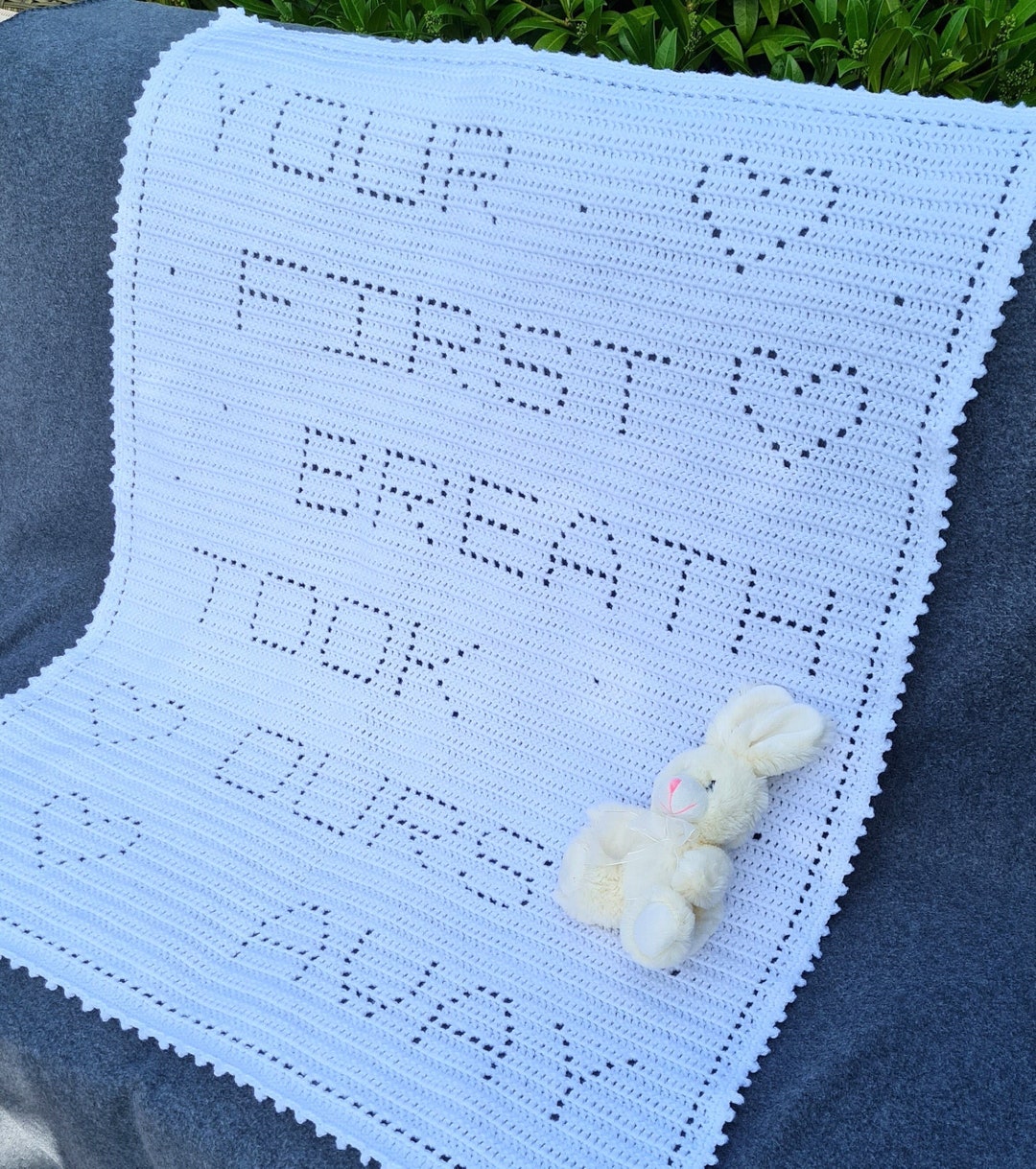 Crochet Baby Blanket Pattern Your First Breath Took Ours Away - Etsy