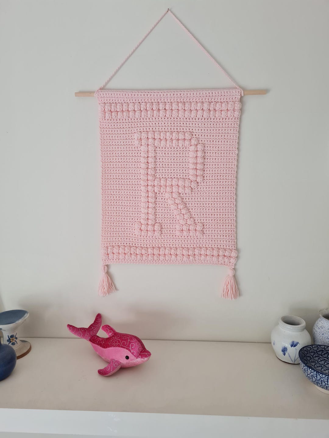 Crochet Pattern Letter R Wall Hanging, PDF, UK & US Terms No118 ...